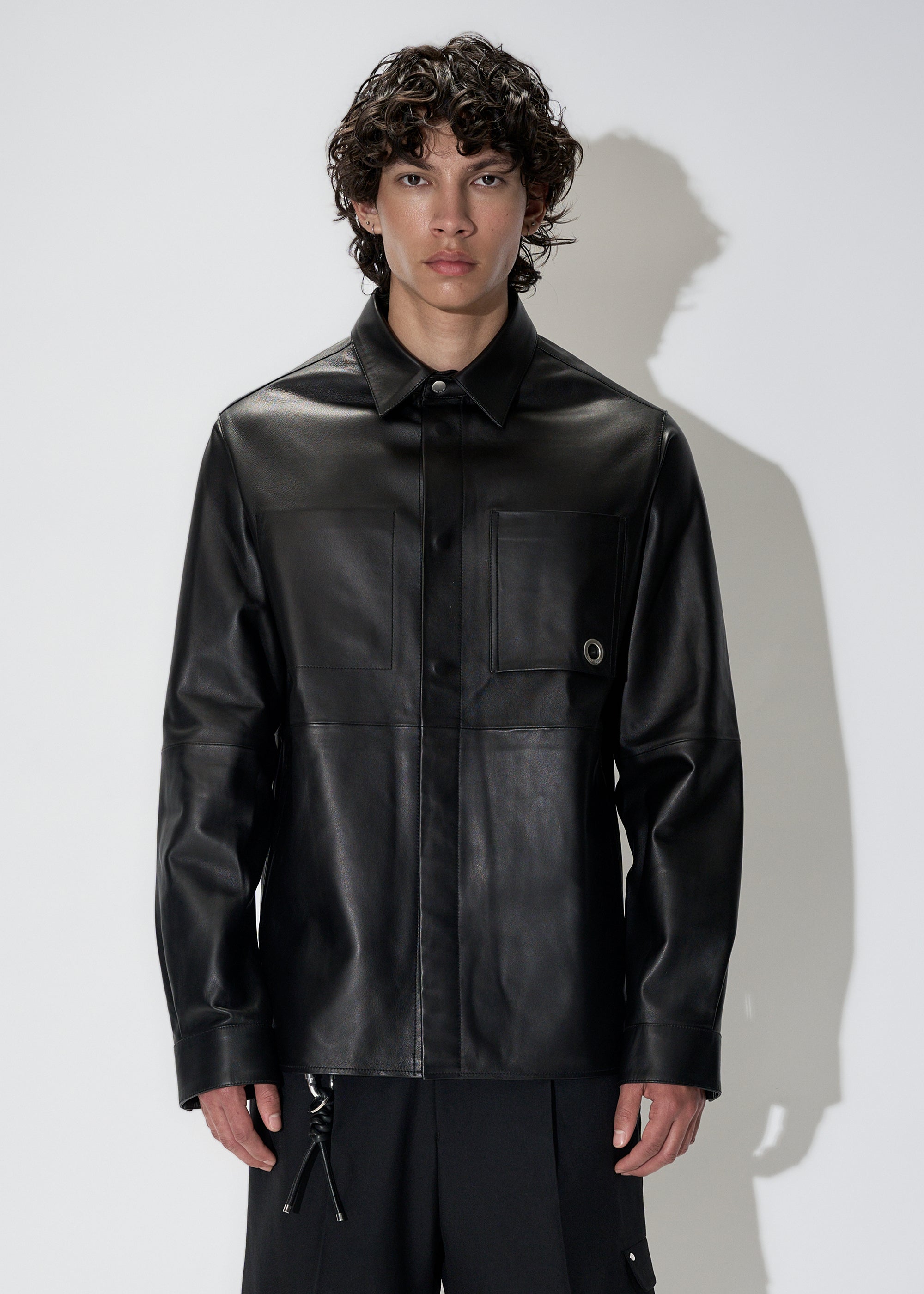 Leather Overshirt – Past Tense