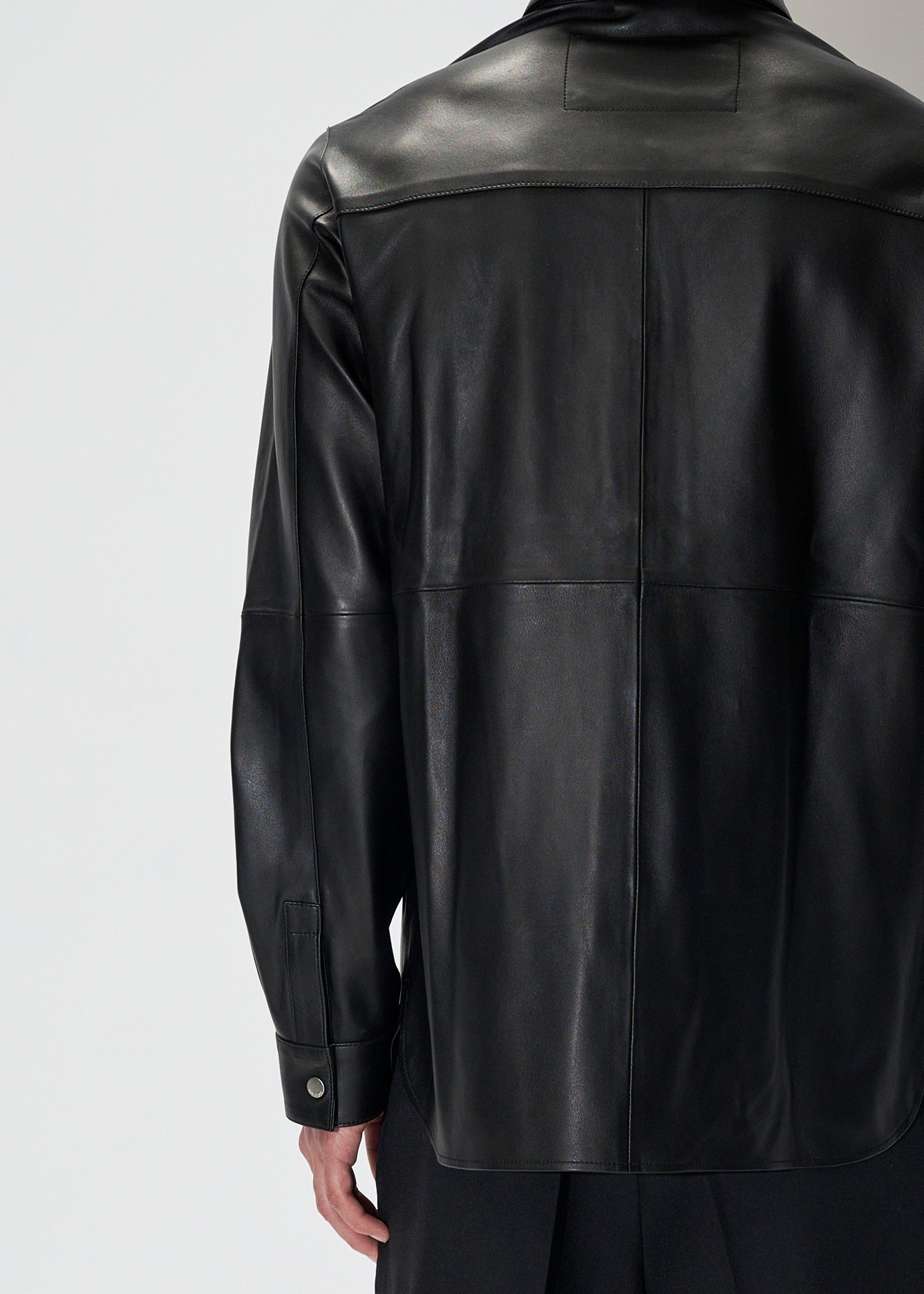 Leather Overshirt – Past Tense